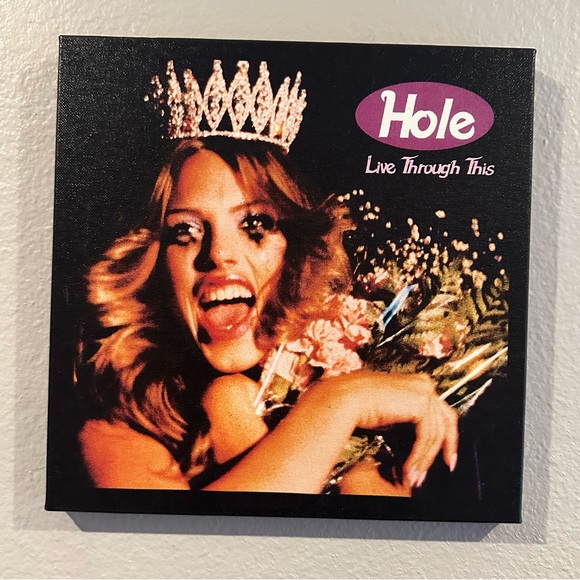 Art | Mounted Canvas 12x12 Print Hole Live Through This Album Cover ...